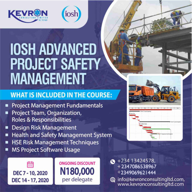 IOSH Advanced Project Safety Management (APSM) Course - Kevron Group